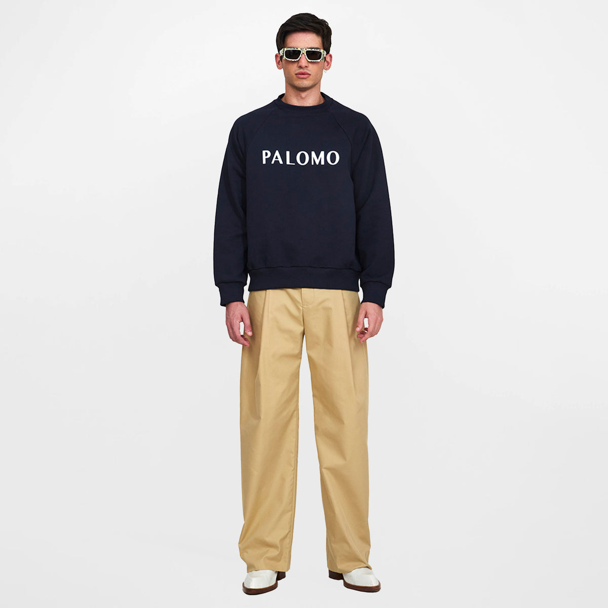 Navy Logo Sweatshirt | Palomo Spain